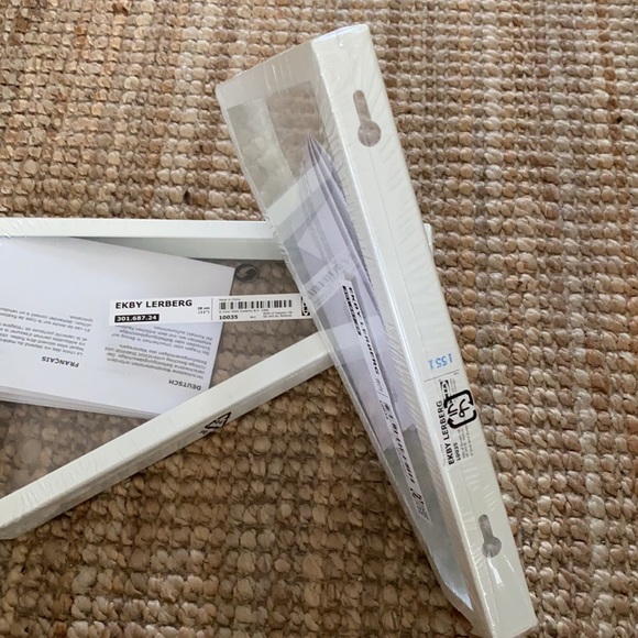 IKEA | Wall Decor | Ikea Ekby Lerberg Metal Shelf Brackets Nwt | Poshmark